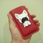 Coco The French Bull Dog Iphone Leather Case ( Red ) on Luulla