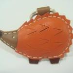 Heather The Hedgehog Leather Keychain ( Orange ) on Luulla