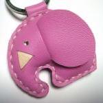 Laura The Elephant Leather Keychain ( Pink ) on Luulla