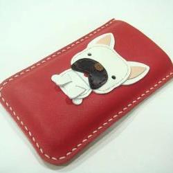 Coco The French Bull Dog Iphone Leather Case ( Red ) on Luulla