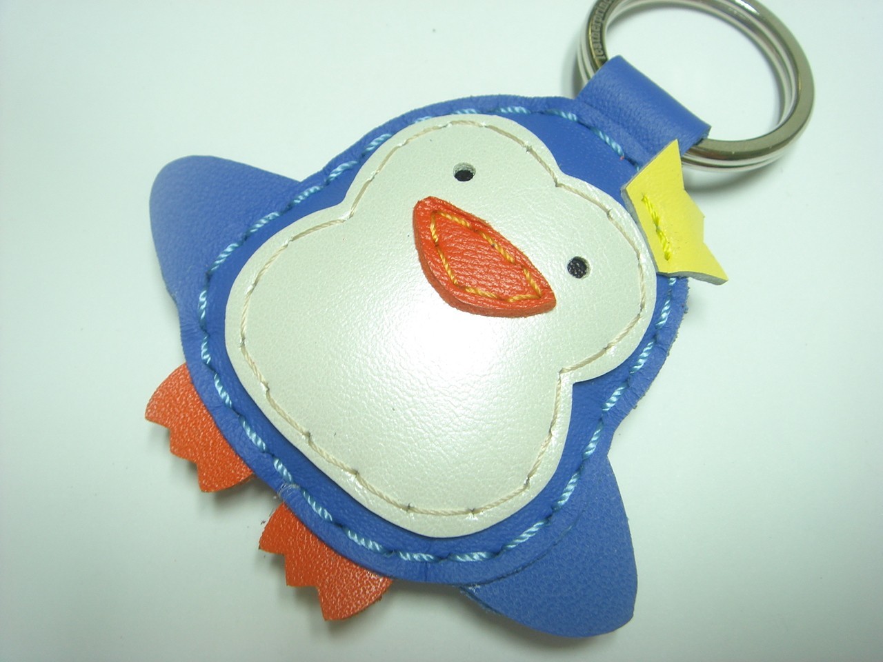 Perry The Penguin Leather Keychain ( Blue ) on Luulla